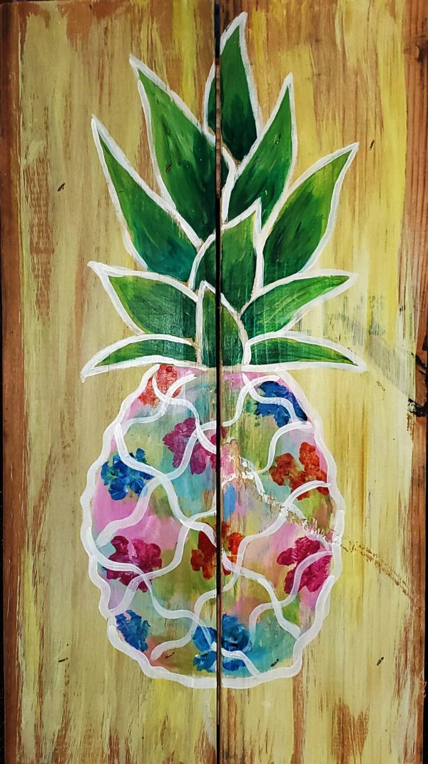 Pineapple Pallet – Paint and Unwined